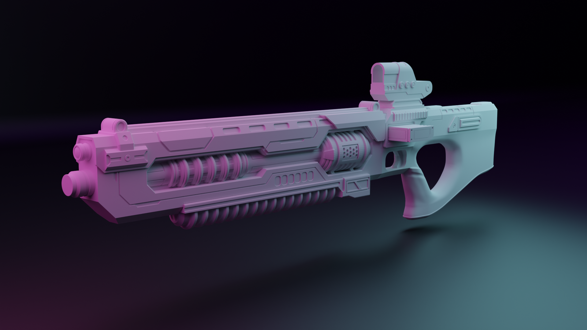Custom T-3 Reaper Assault Blaster Prop STL File (3D Print File)