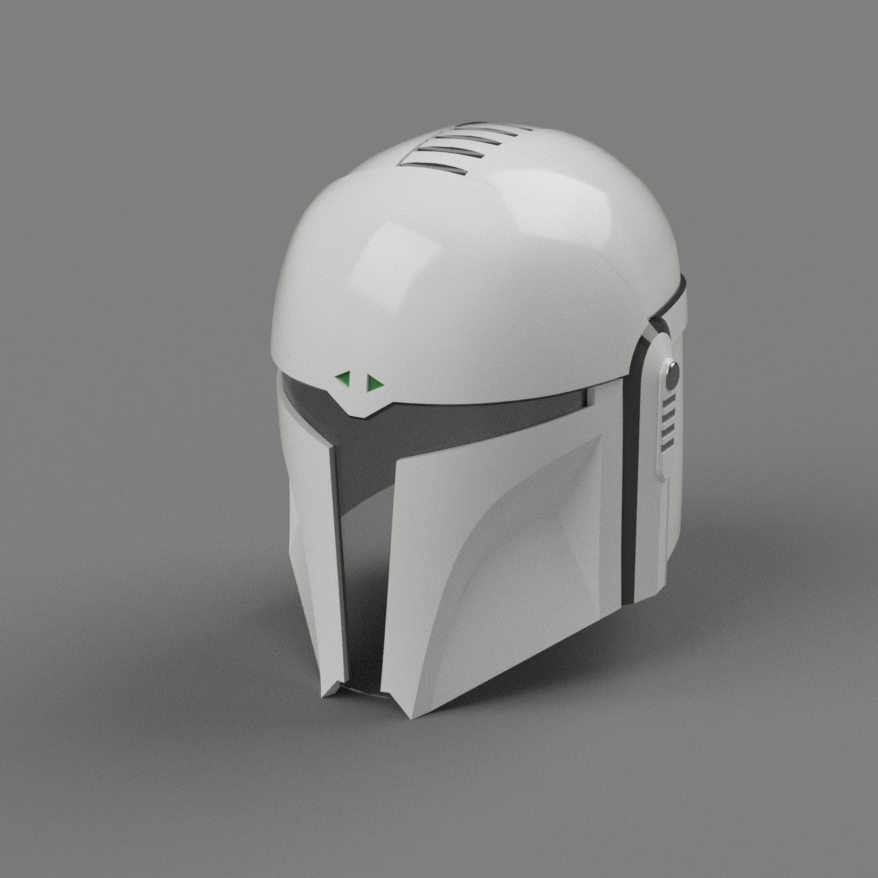 Imperial MK-1: Custom made Mandalorian Helmet STL File (3D Print File)