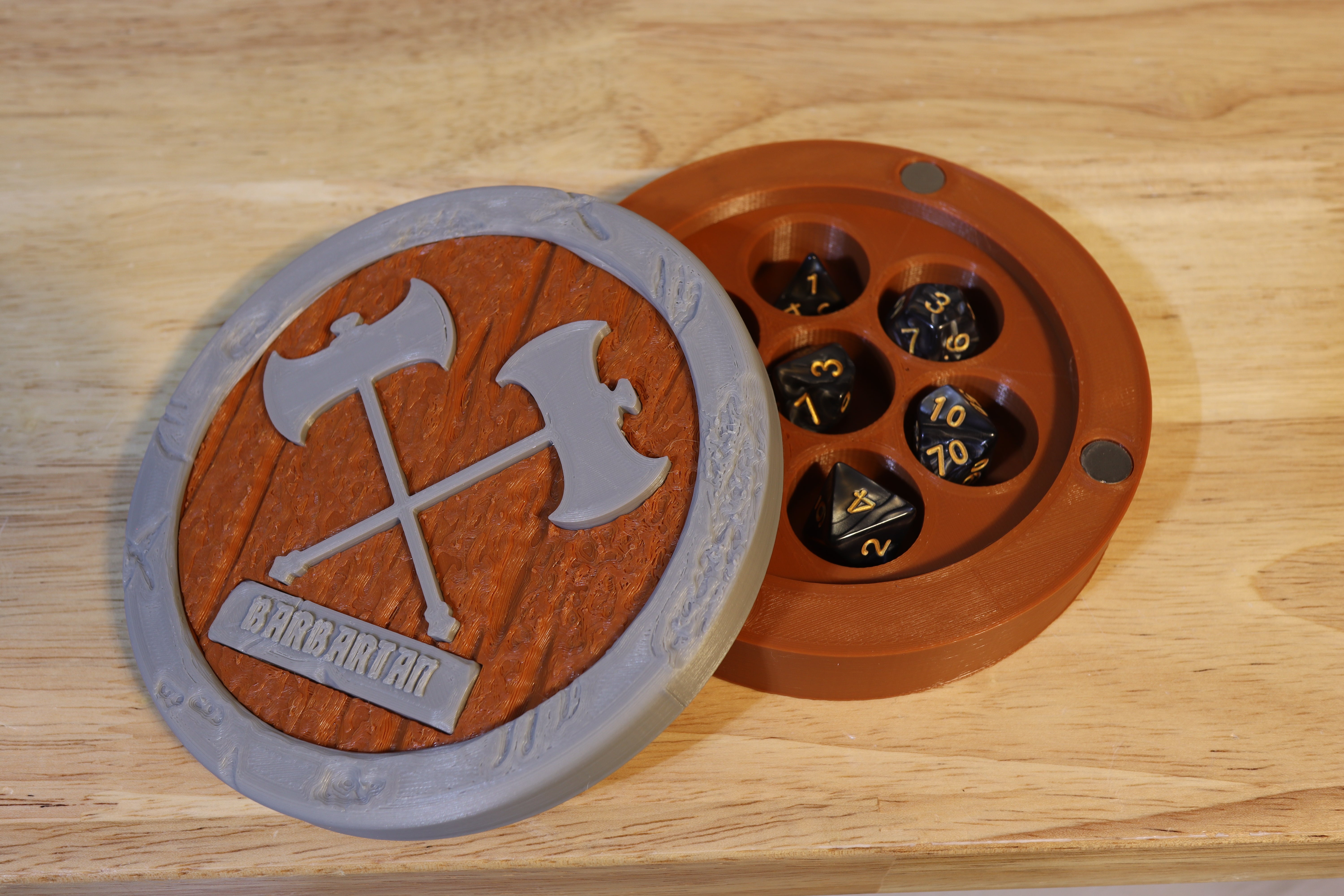 Barbarian DnD Dice Holder STL (3D Print File)