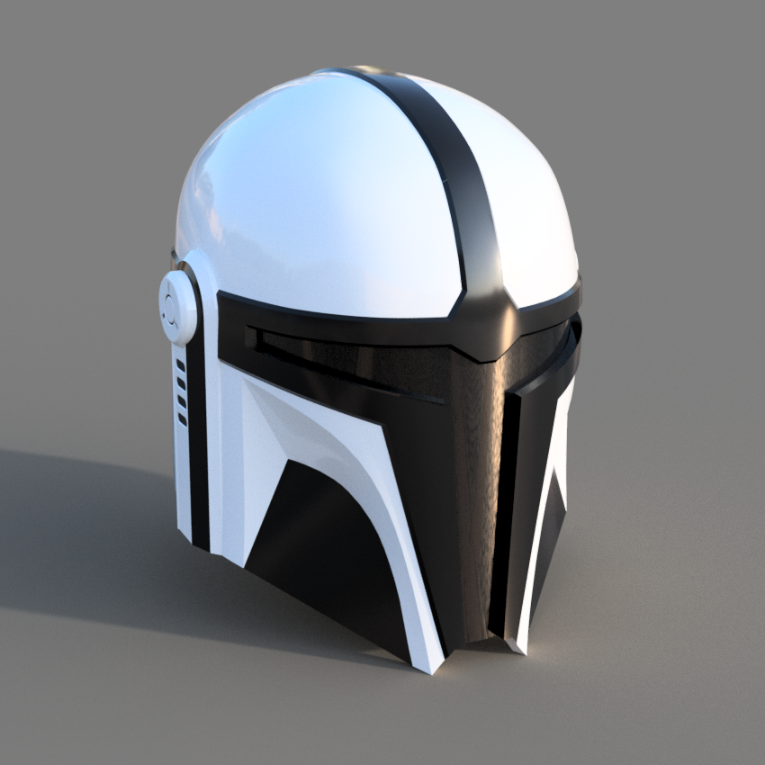 Imperial MK-5: Custom made Mandalorian Helmet STL File (3D Print File)